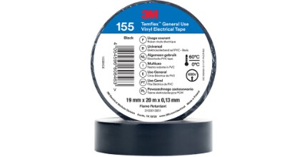 Cinta aislante de vinilo Temflex de 3M
